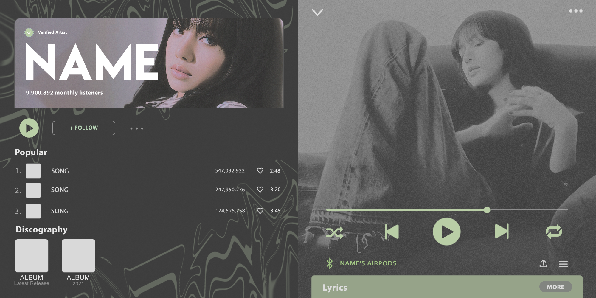 #1 spotify artist's profile by kapheira on DeviantArt