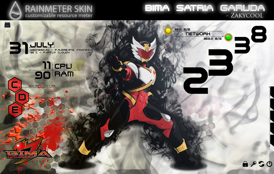 BIMA Satria Garuda Theme - Rainmeter Skin by ZakycooL on DeviantArt