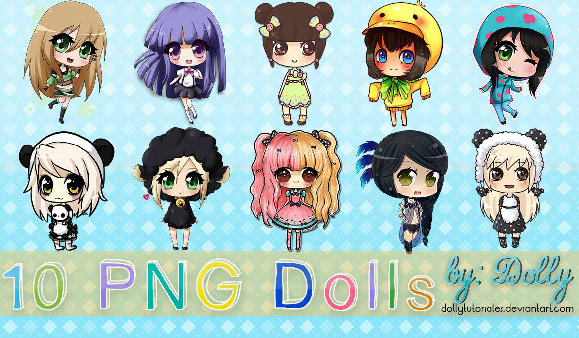 10 Cute Png Dolls by Dolly Tutoriales by DollyTutoriales on DeviantArt