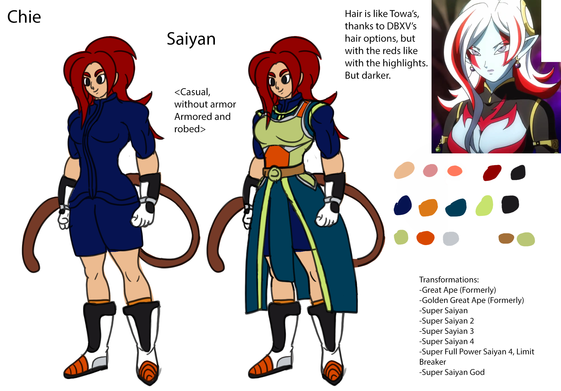 Chie ref by TrueBladEdge on DeviantArt