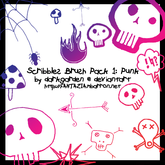 Scribble Pack 1: Punk by darkgarden on DeviantArt