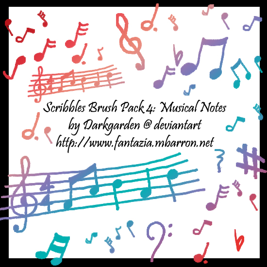 Scribbles 4: Musical Notes by darkgarden on DeviantArt
