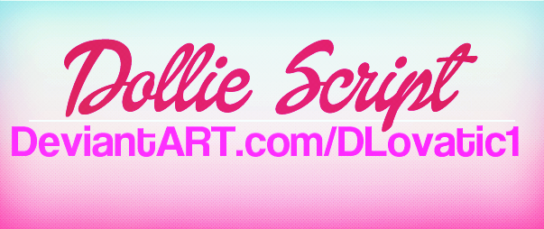 Dollie Script Font by DLovatic1 on DeviantArt