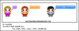 Multicoloured Word Sprites by allthatmaz on DeviantArt