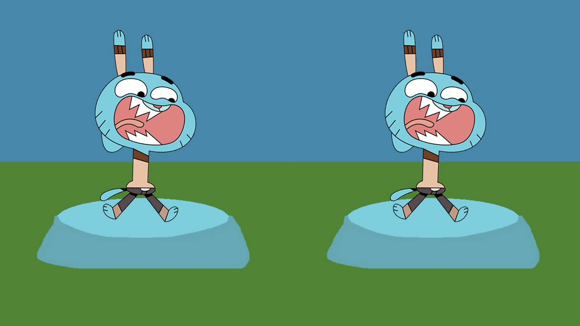 The Amazing World Of Gumball : Two Gumballs by doublekids07 on DeviantArt