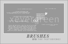 Tiny Text Brushes by xevergreen on DeviantArt