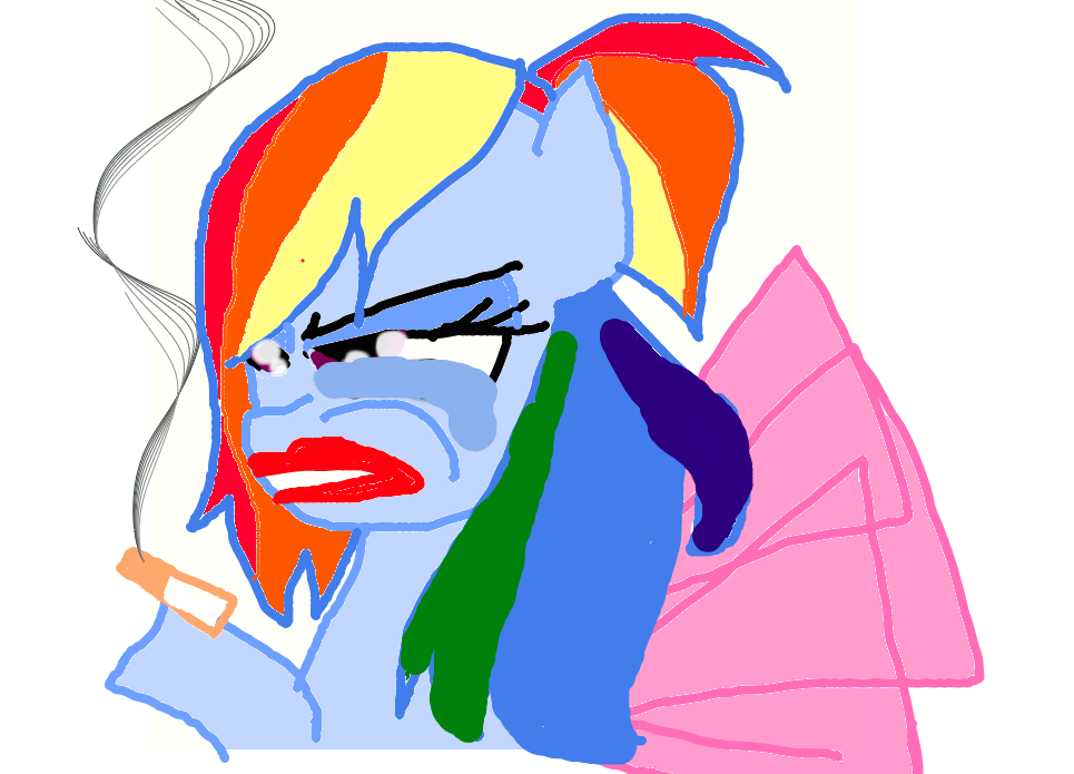 Mlp: Rainbow sad by marlenkic on DeviantArt