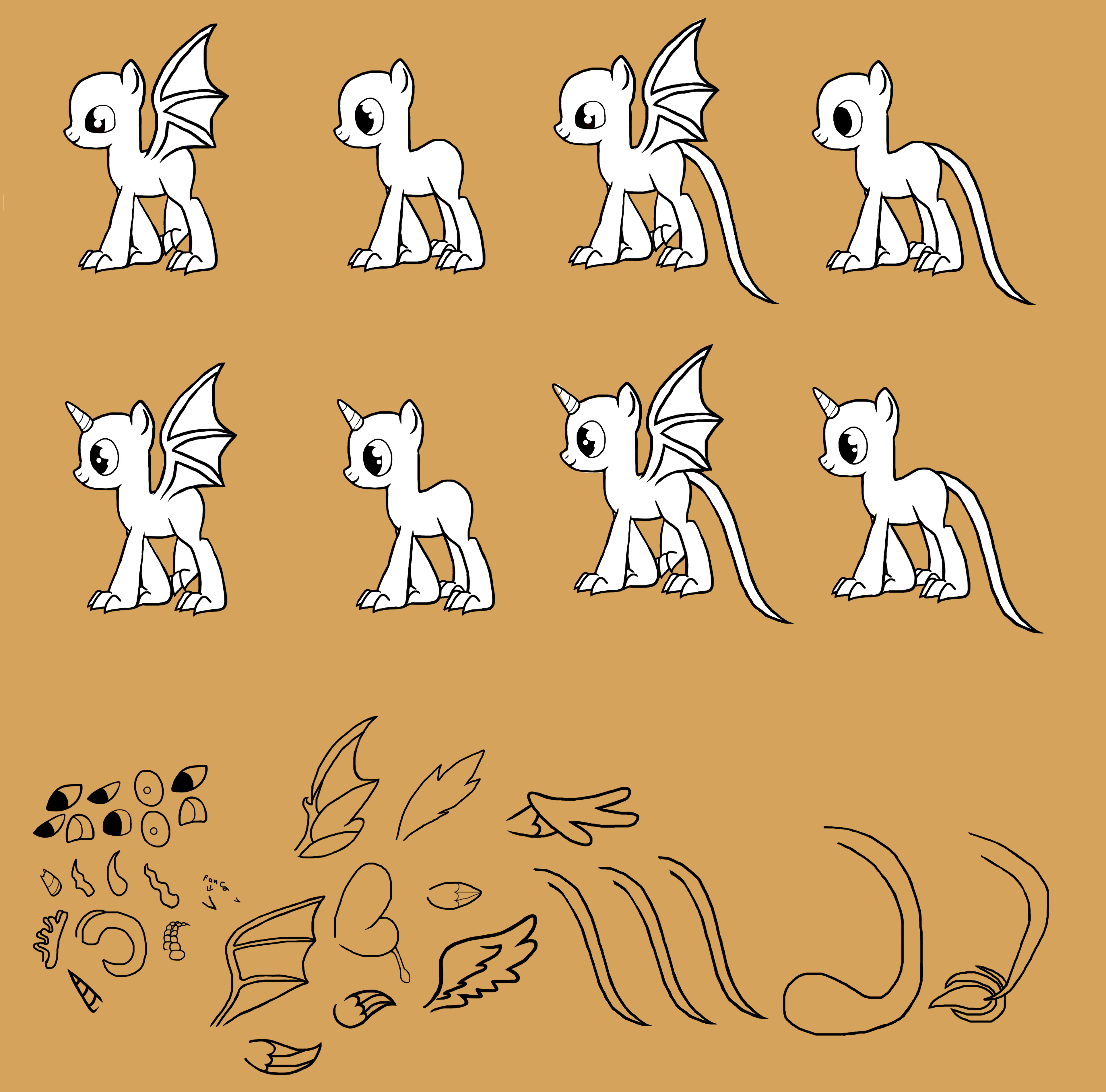 Mlp Dragon Pony Base