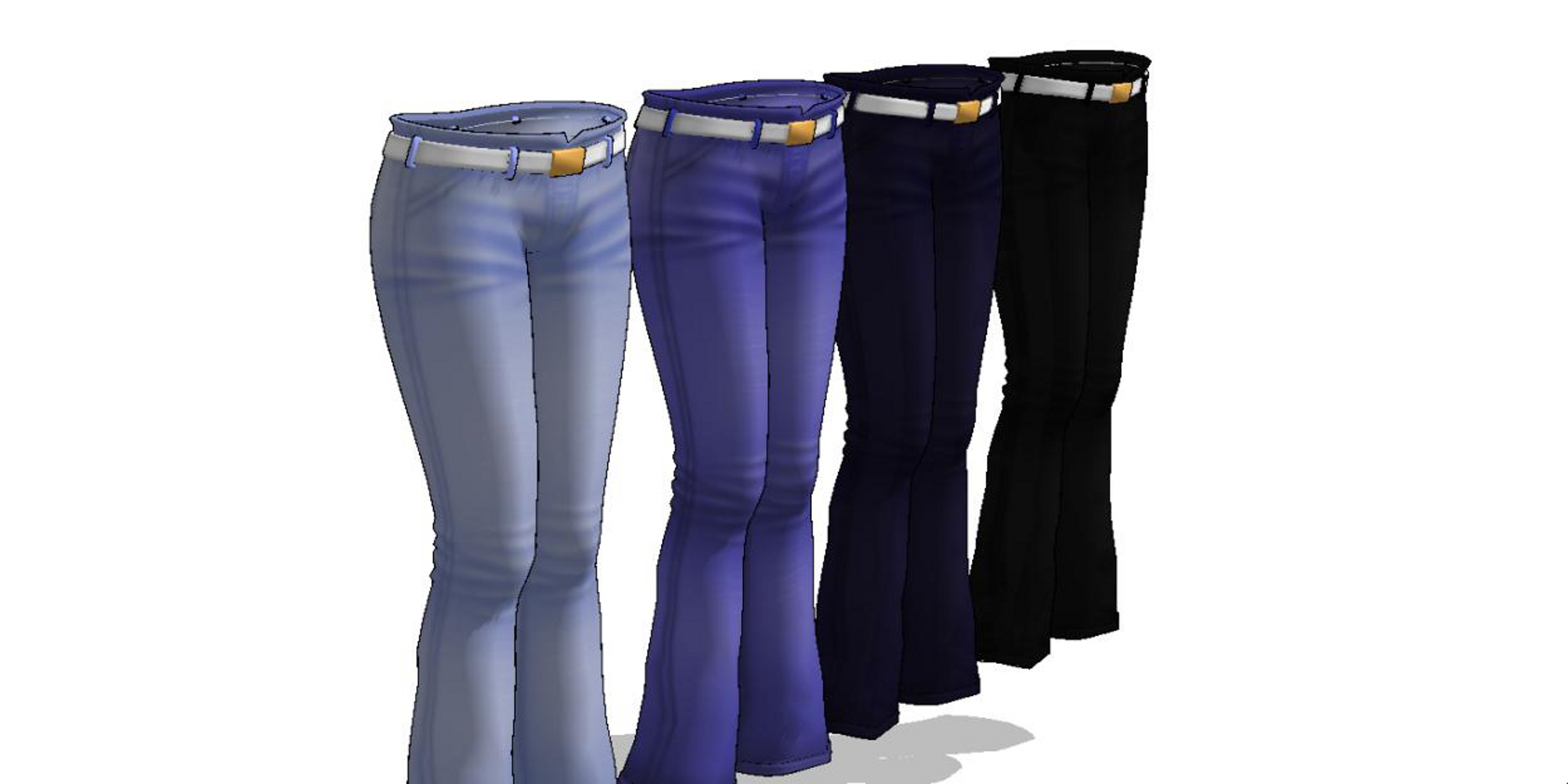 Flared Jeans (DL) by DestinyLovesAnime on DeviantArt