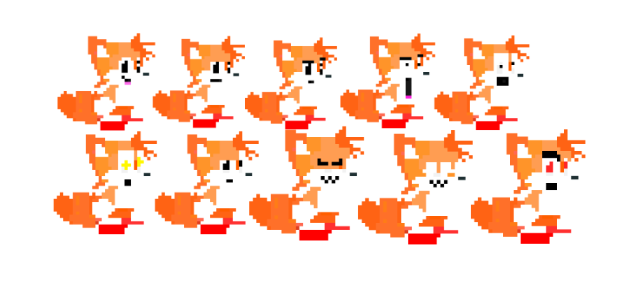 Classic Tails Sprites by SkylerTheFoxOC on DeviantArt