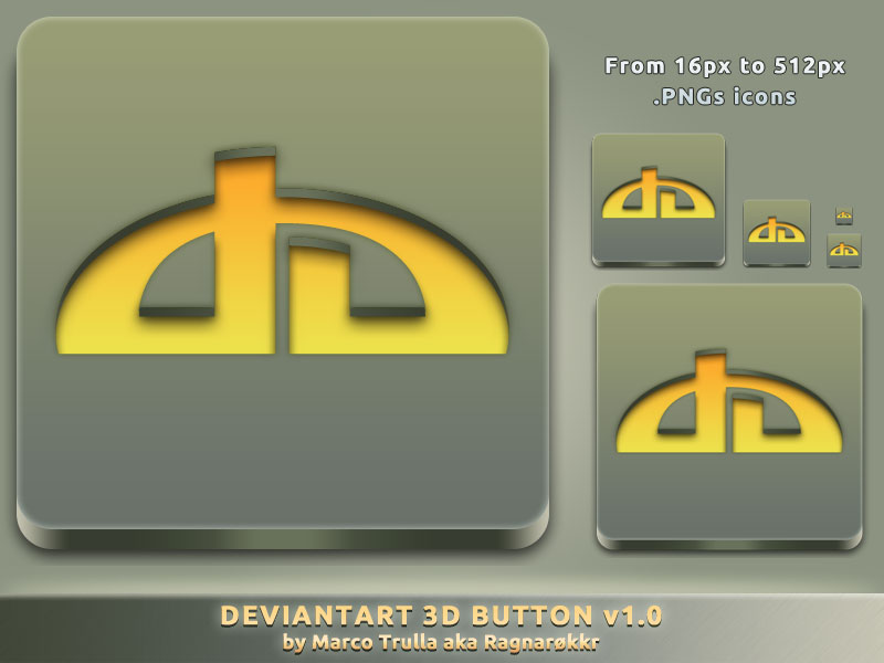 deviantArt 3D Button v1.0 by Ragnarokkr79 on DeviantArt