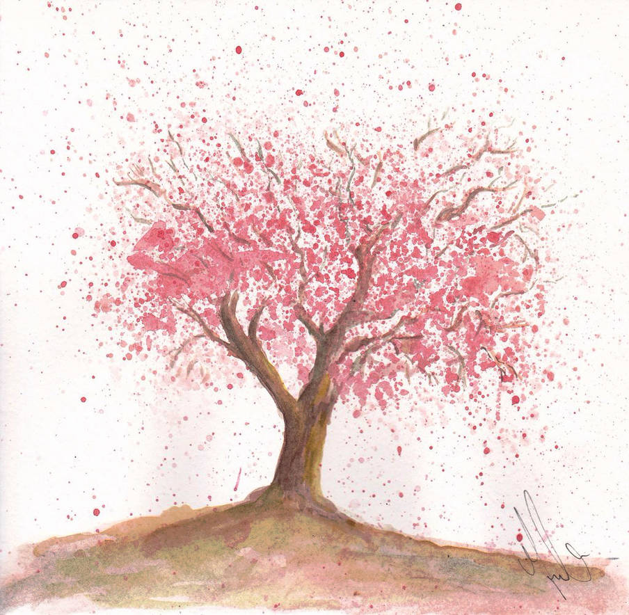 Cherry Tree #1 by JullChan on DeviantArt
