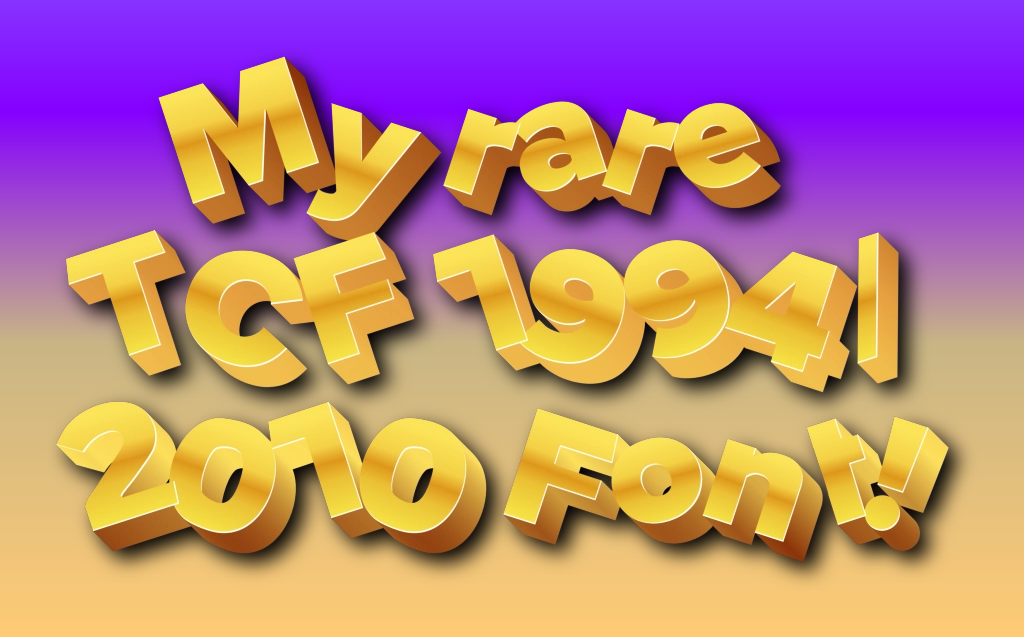 The Rare TCF Font by mumbarobertson on DeviantArt