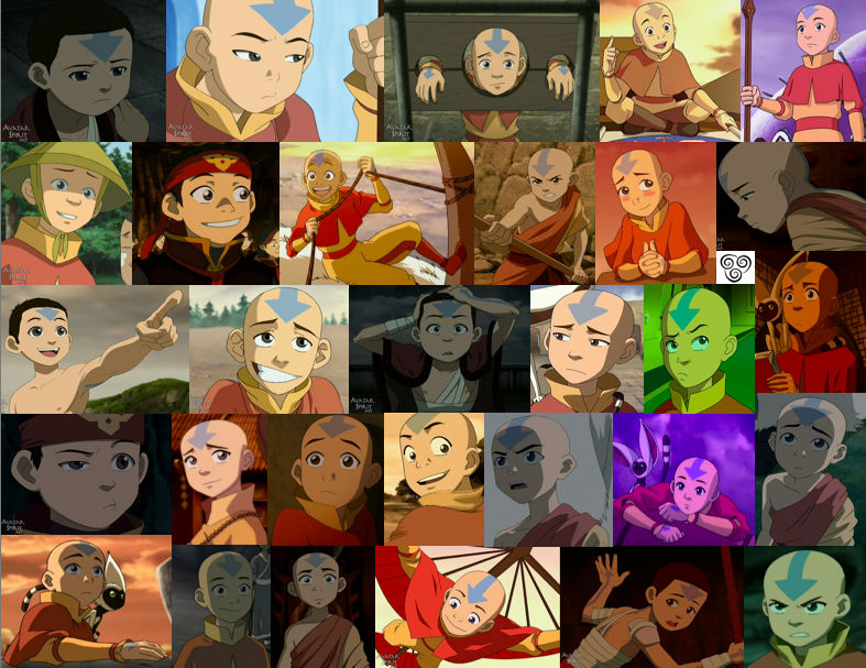 Aang collage by JackieStarSister on DeviantArt