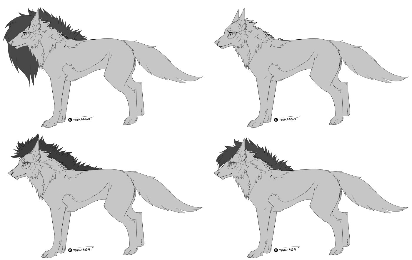 Female Wolf Base Deviantart