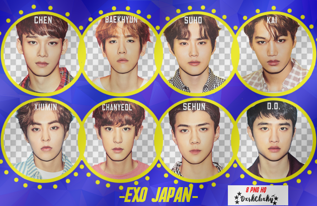 Pack PNG EXO #8 - JAPAN by DxrkChxky on DeviantArt