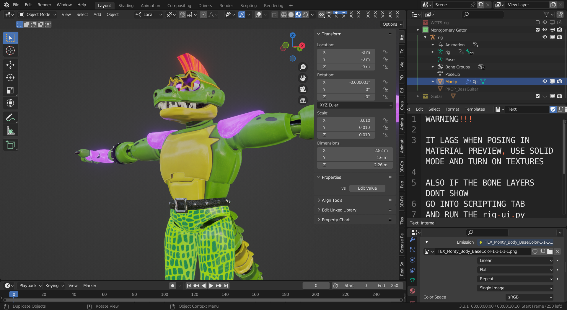 retexture Monty release by puploora on DeviantArt