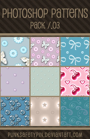 Photoshop Patterns - Pack 03 by punksafetypin on DeviantArt
