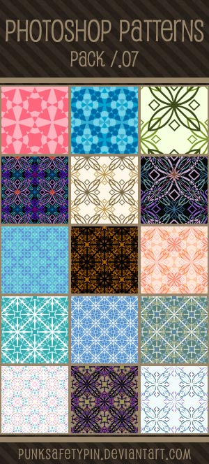 Photoshop Patterns - Pack 07 by punksafetypin on DeviantArt