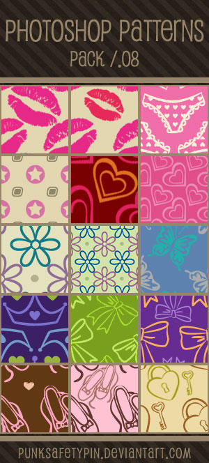 Photoshop Patterns - Pack 08 by punksafetypin on DeviantArt