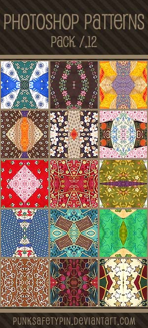 Photoshop Patterns - Pack 12 by punksafetypin on DeviantArt