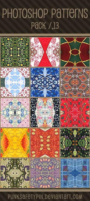 Photoshop Patterns - Pack 13 by punksafetypin on DeviantArt