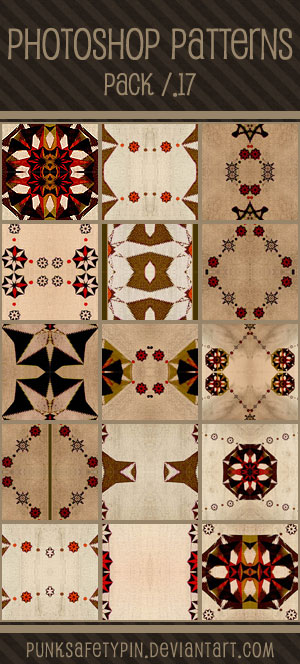 Photoshop Patterns - Pack 17 by punksafetypin on DeviantArt