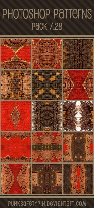 Photoshop Patterns - Pack 28 by punksafetypin on DeviantArt