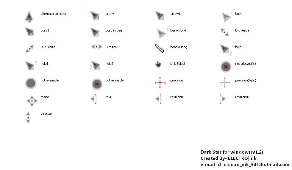 Darkstar Cursors for XP by electronik54 on DeviantArt