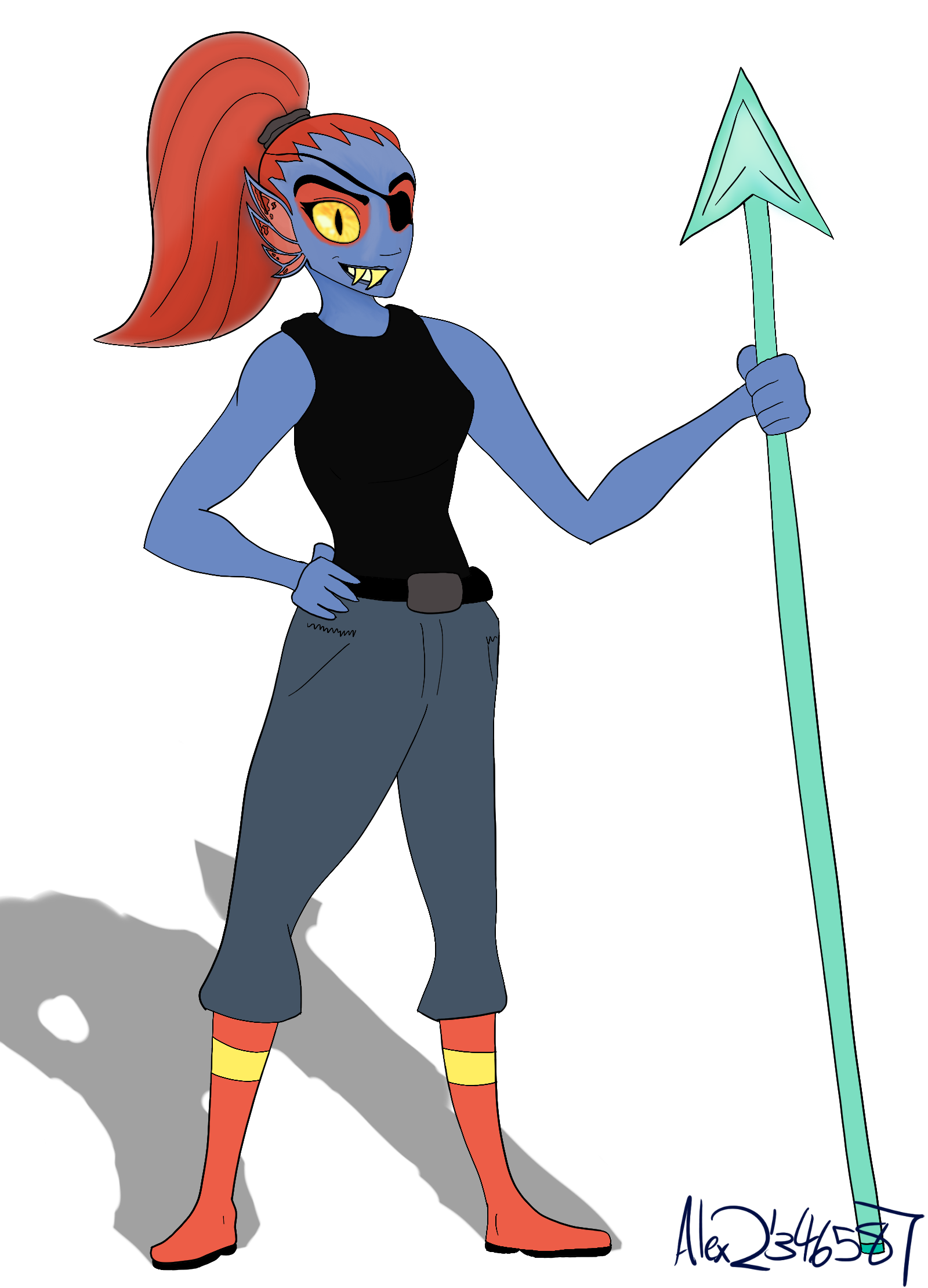 Undertale, Undyne by Alex21346587 on DeviantArt