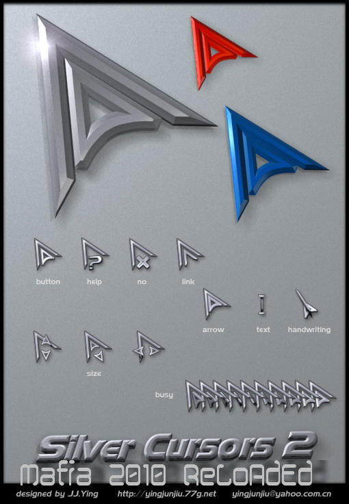 Silver Cursors 2 pack by jacksmafia on DeviantArt