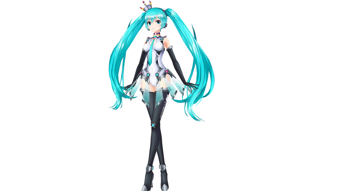 Hatsune Miku (Racing 2013 ver) by UltimateMMD on DeviantArt