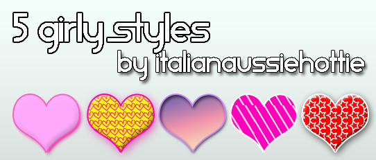 5 Girly Styles by italianaussiehottie on DeviantArt