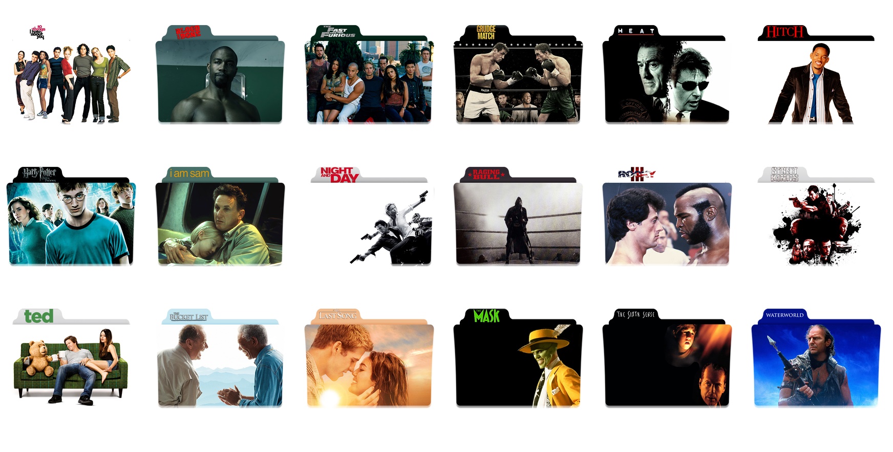 Movies Folder Icon Mega Pack by Malamadre by Resines on DeviantArt