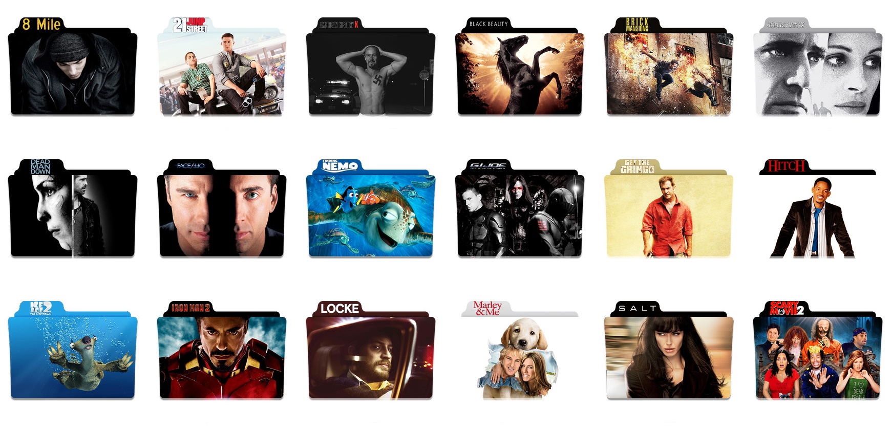 602 Movies Folder Icon Ultra Pack by Malamadre by Resines on DeviantArt