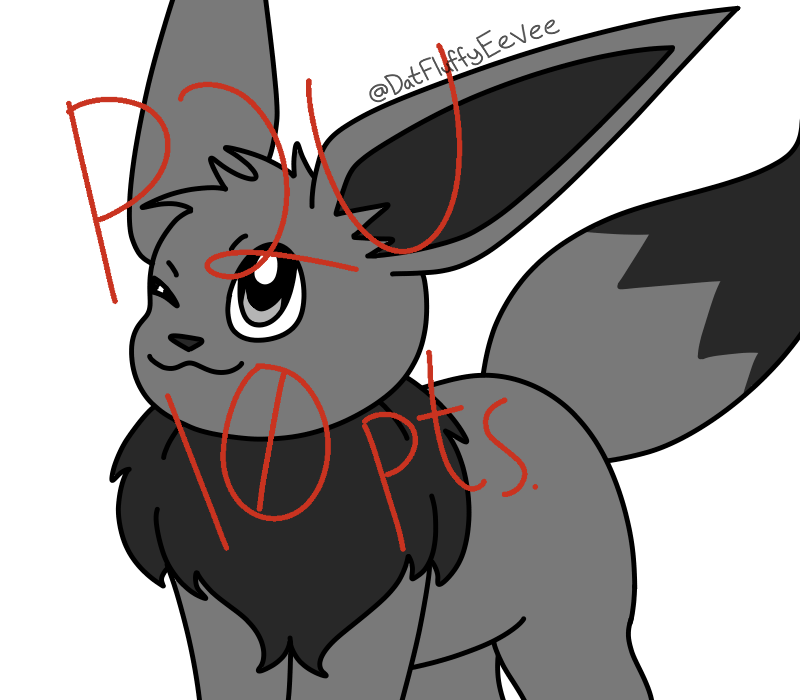 Eevee Lineart P2U by DatFluffyEevee on DeviantArt