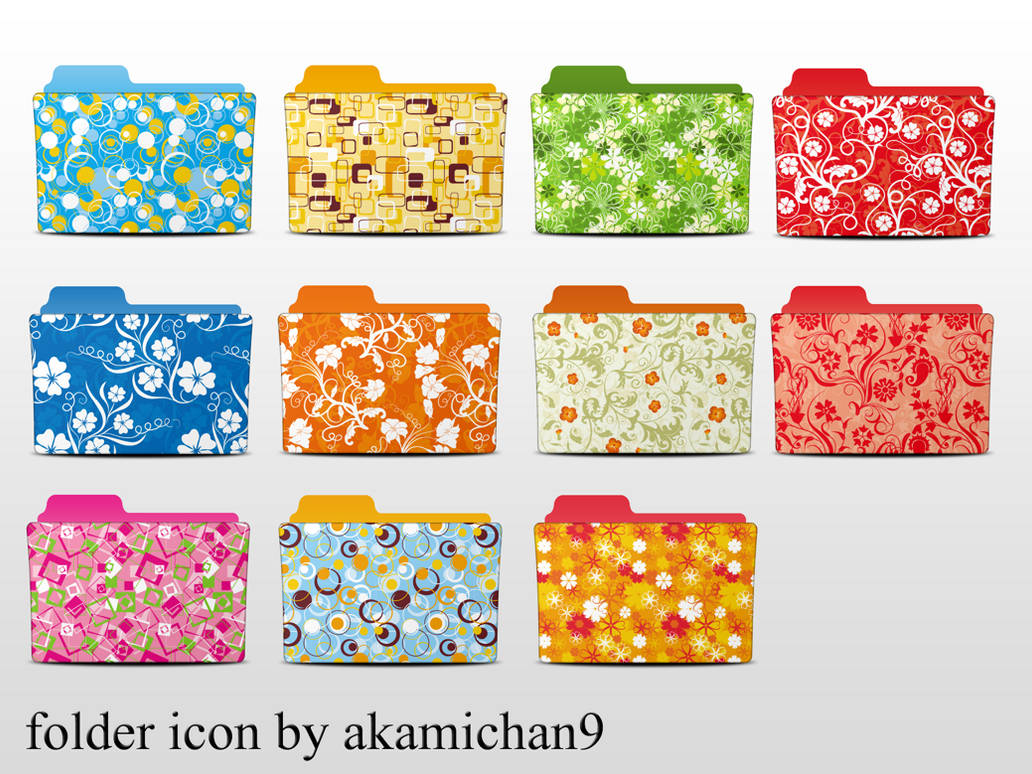 Folder icon set by akamichan9 by akamichan9 on DeviantArt
