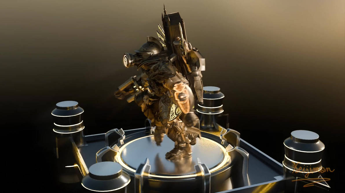 [BLENDER] - Upgraded Titan Clockman by Plazmath on DeviantArt