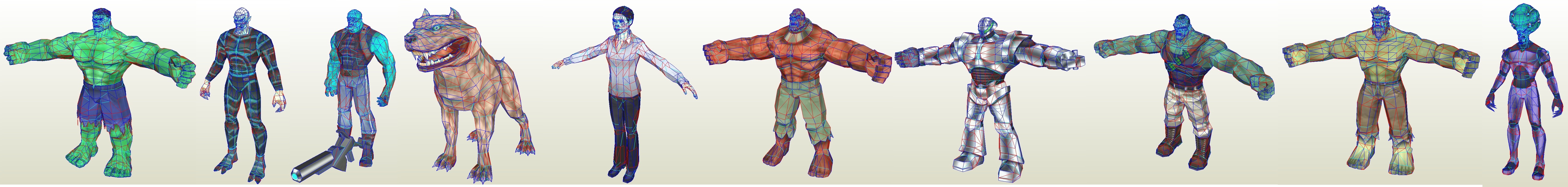 Hulk 2003 PC Main Characters PDO by PapercraftKing on DeviantArt