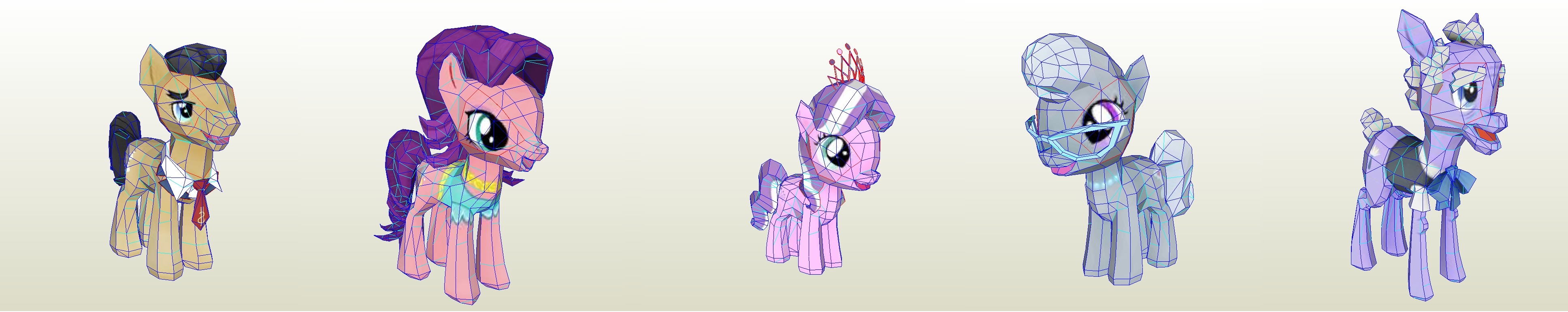 MLP Gameloft Android Wealthy Ponies by PapercraftKing on DeviantArt
