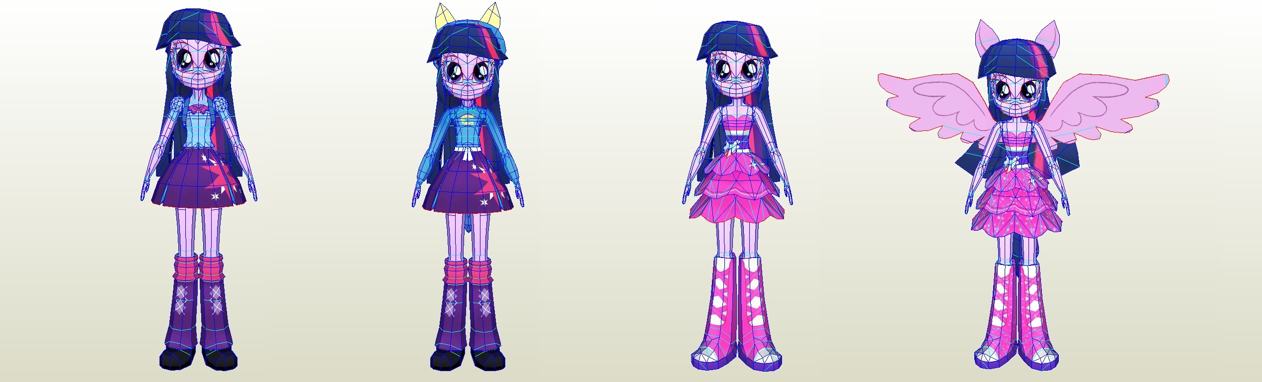 MLP Gameloft EG Twilight Sparkle Pack by PapercraftKing on DeviantArt