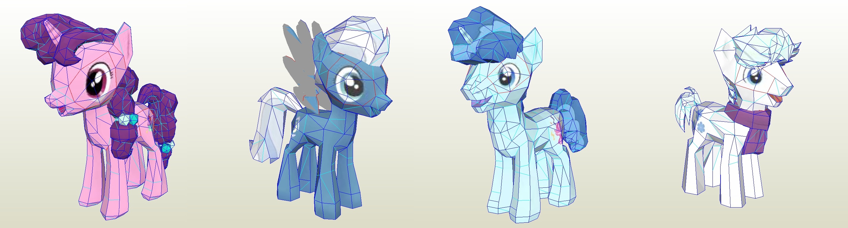 MLP Gameloft Android Equestria's Smart Set by PapercraftKing on DeviantArt