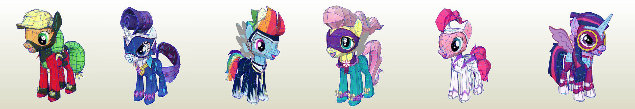MLP Gameloft Android Power Ponies by PapercraftKing on DeviantArt