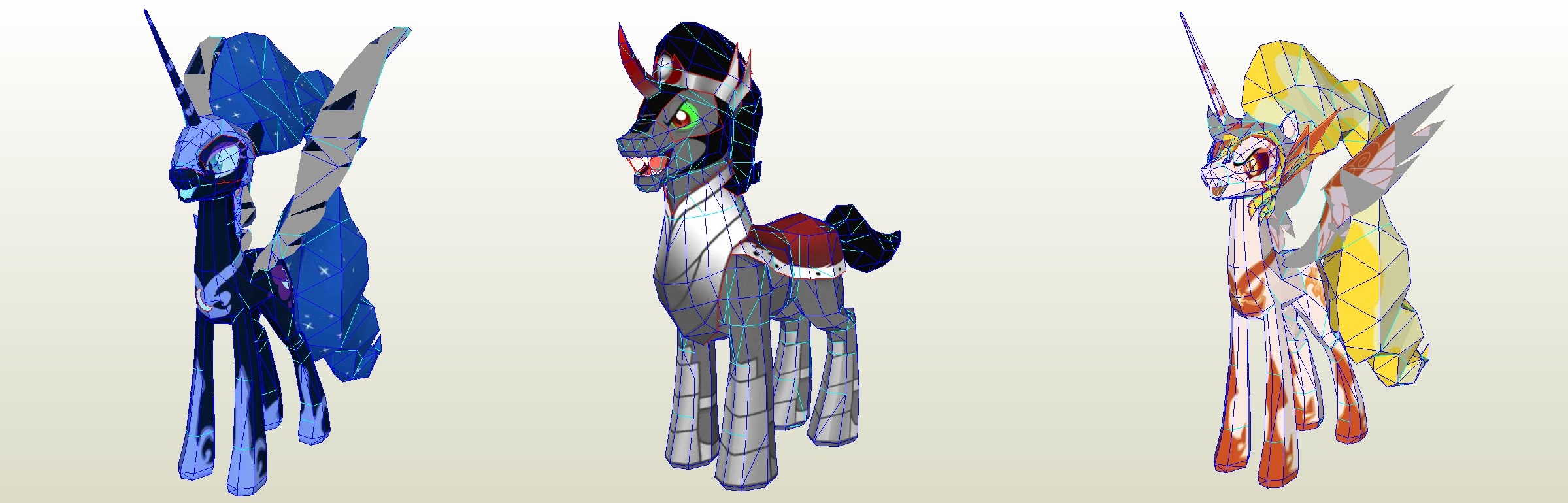MLP Gameloft Android Archvillains by PapercraftKing on DeviantArt