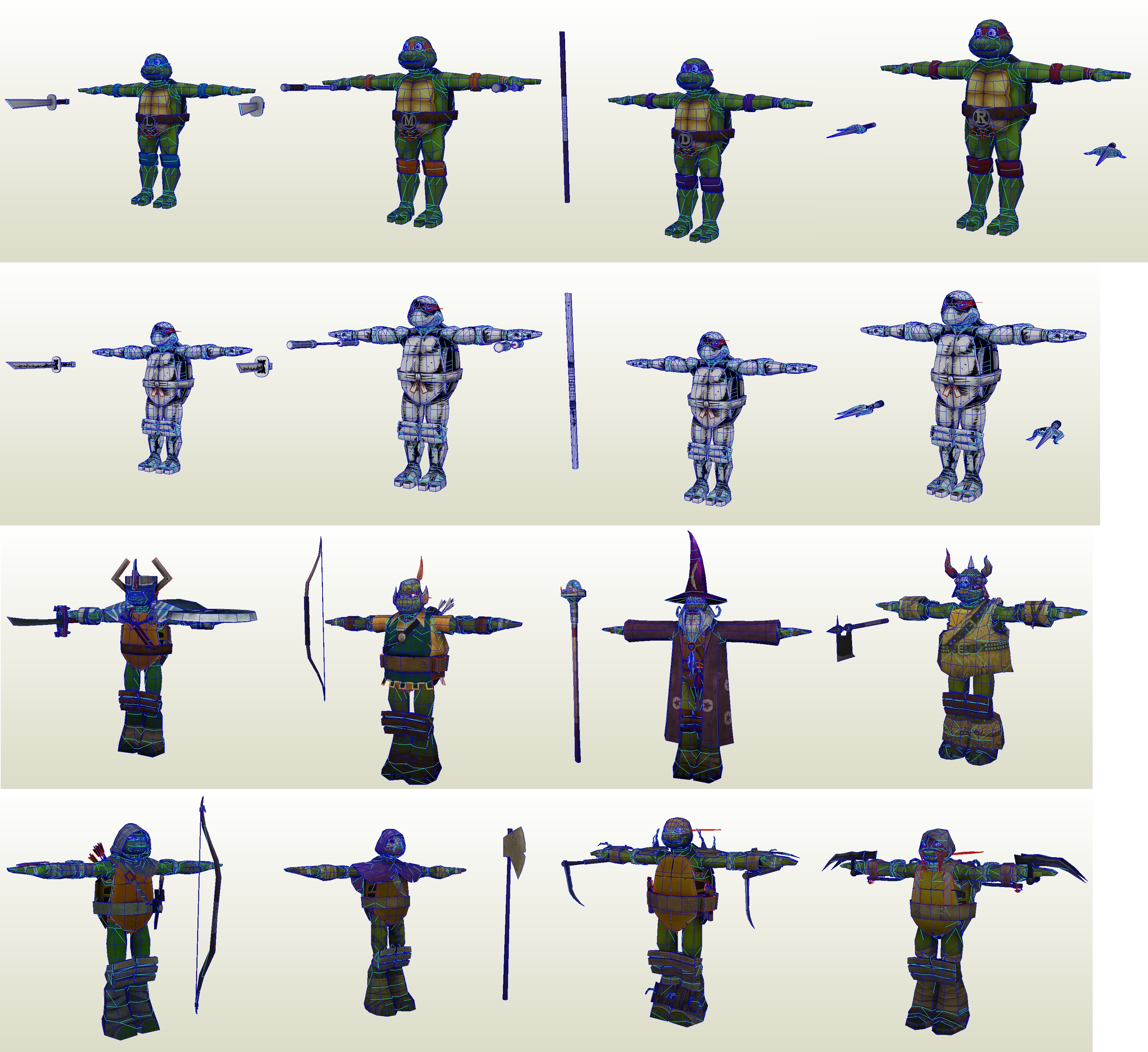 TMNT Legends Rip Pack02 by PapercraftKing on DeviantArt