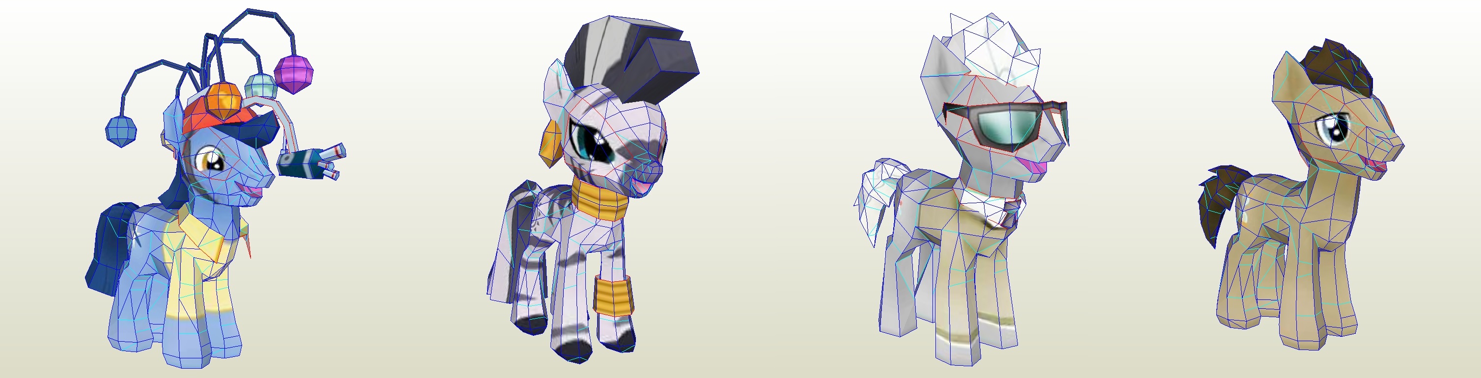 MLP Gameloft Science Ponies by PapercraftKing on DeviantArt