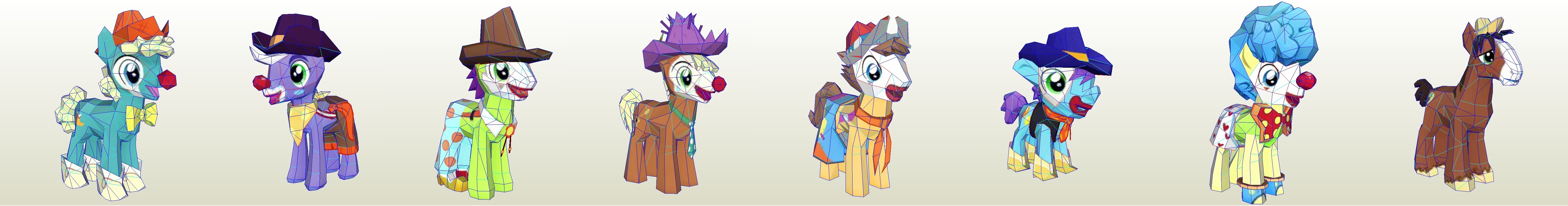 MLP Gameloft Rodeo Clowns by PapercraftKing on DeviantArt