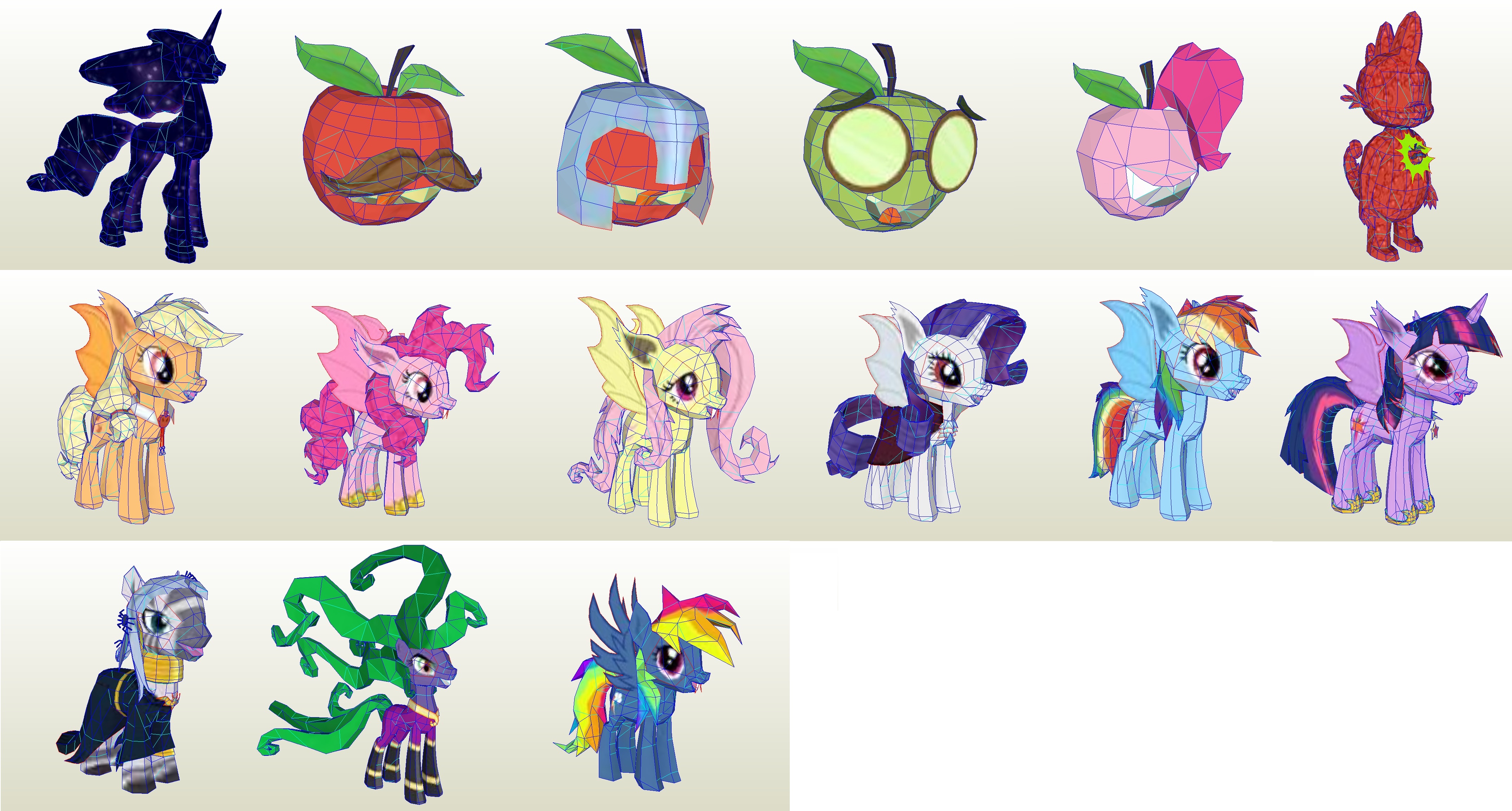 MLP Gameloft Night of the Living Apples by PapercraftKing on DeviantArt