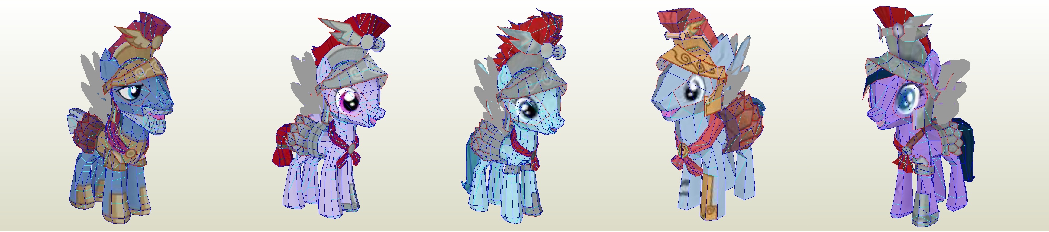 MLP Gameloft Legends of Equestria Rome Pegasus by PapercraftKing on ...