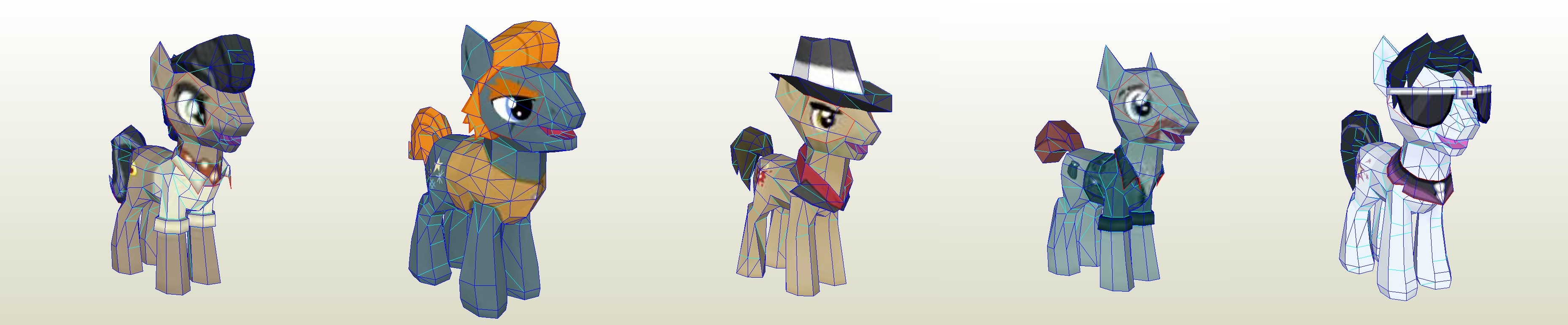 MLP Gameloft Caballeron's Gang by PapercraftKing on DeviantArt